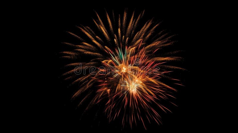 Beautiful Fire Work in Night Sky Ai Generated Stock Illustration ...