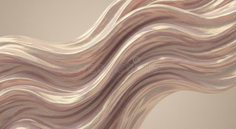 Abstract Beige Wave Art stock illustration. Illustration of flowing ...
