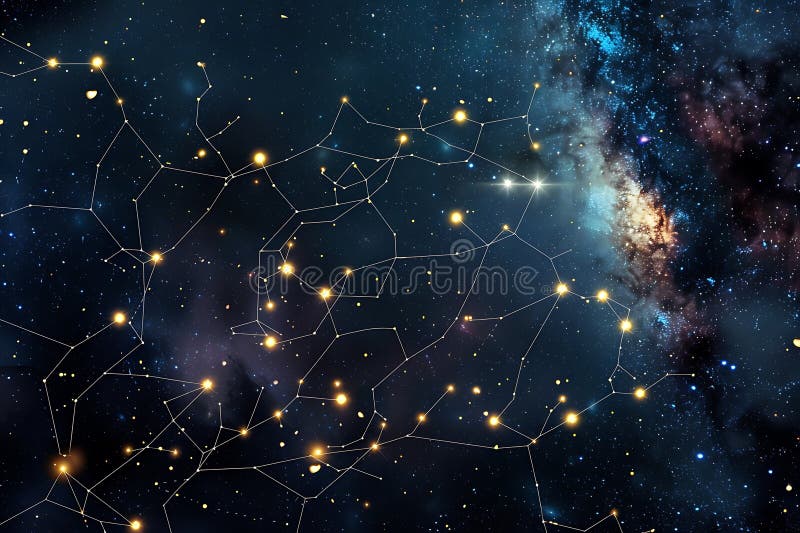 Celestial Network: a Cosmic Constellation in the Deep Space Stock ...