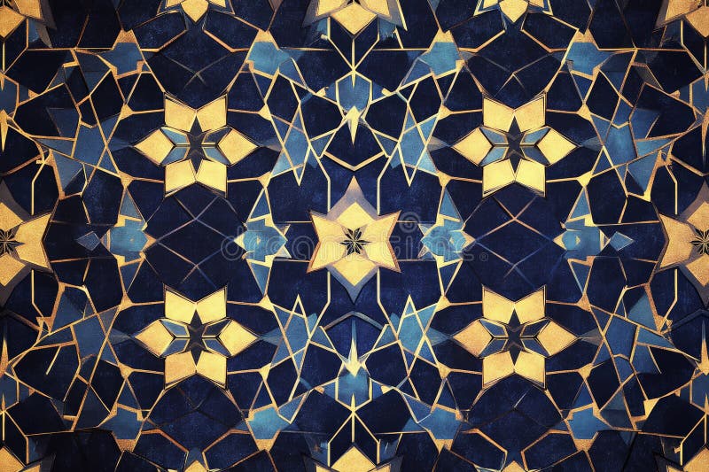 Elegant Islamic Geometric Design Stock Illustration - Illustration of ...