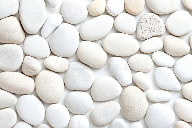 White Pebble Circle Pattern Stock Illustration - Illustration of ...