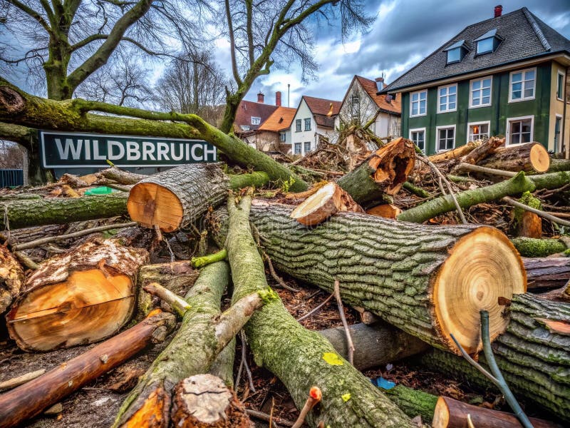 StormDamaged Forest Cleanup Efficient Removal of Broken Branches ...