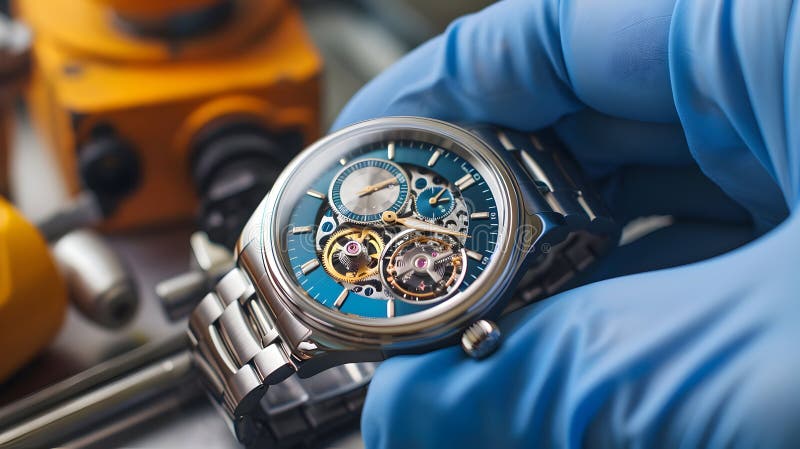 AI-Generated Watch Detail stock image. Image of craftsmanship - 375219155