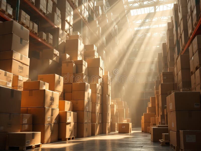 Efficient Cardboard Box Storage Warehouse a Logistics Solution for ...