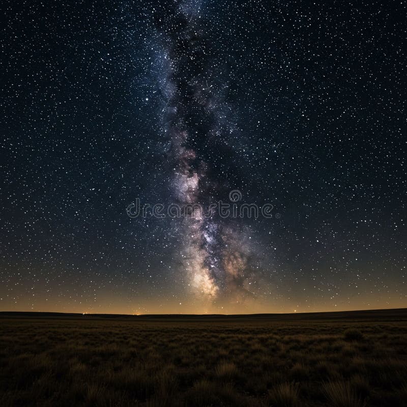 The Image Showcases the Milky Way Galaxy Stretching Across a Clear ...