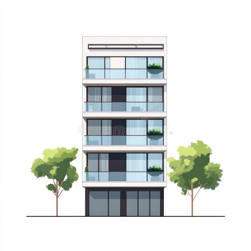 Apartment Elevation Stock Illustrations – 2,150 Apartment Elevation ...