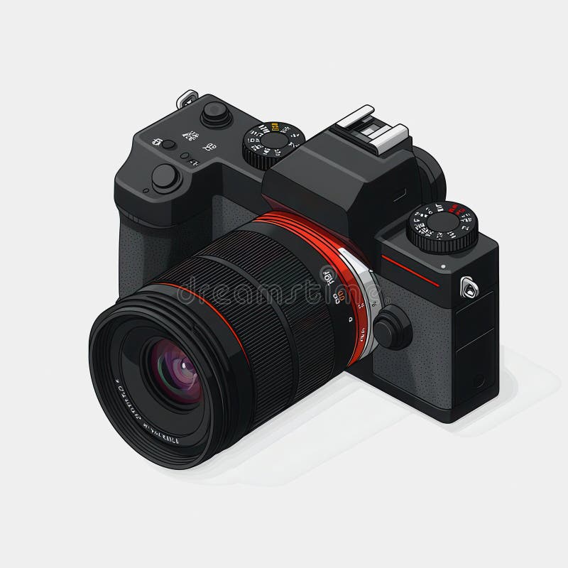 Top Viewfinder and Controls of a Digital Mirrorless Camera.. Stock ...