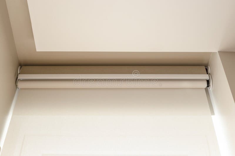 Roller Blinds Double System Close-up. Stock Photo - Image of double ...