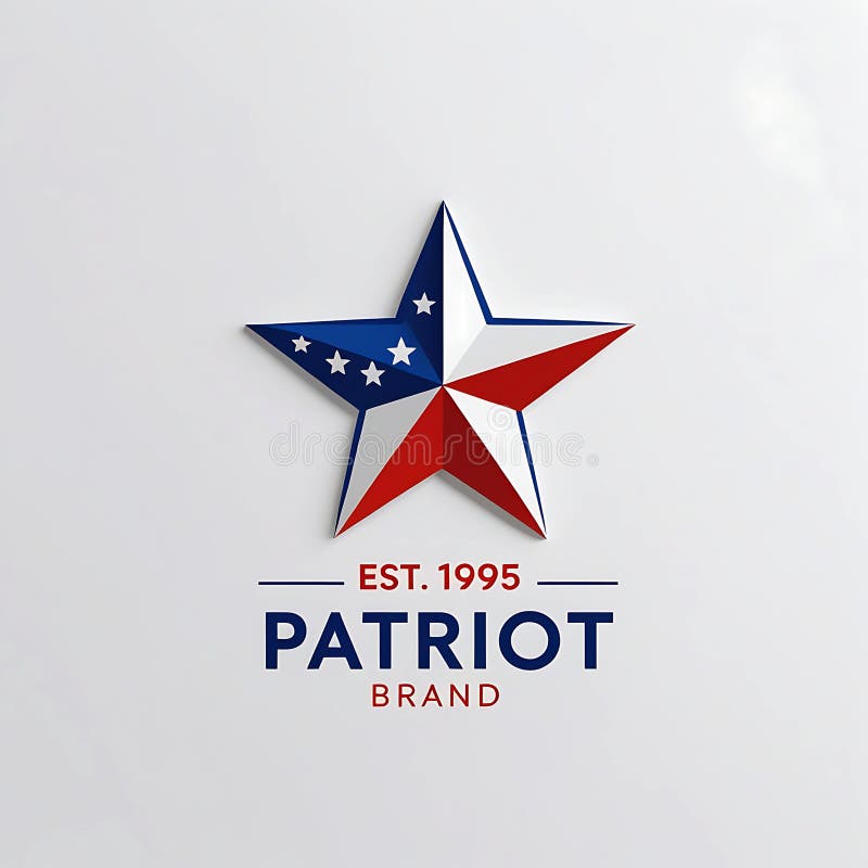 Patriot Brand American Star Logo - Est. 1995 Stock Illustration ...