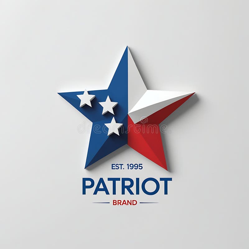 Patriot Brand American Star Logo - Est. 1995 Stock Illustration ...