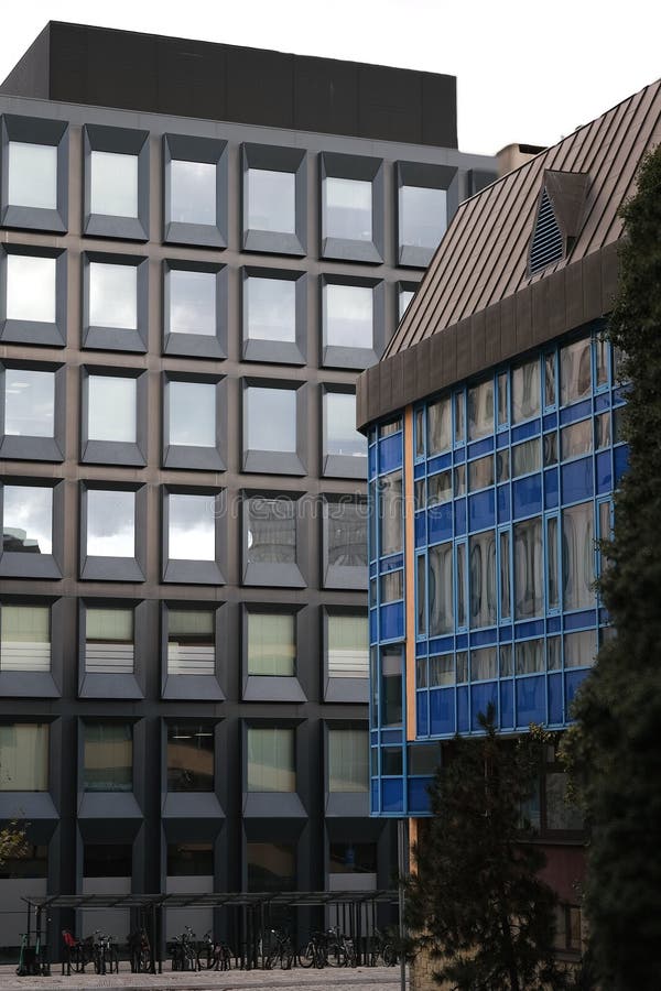 This Image Showcases Modern and Geometric Architecture with Bold Lines ...