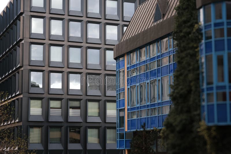 This Image Showcases Modern and Geometric Architecture with Bold Lines ...