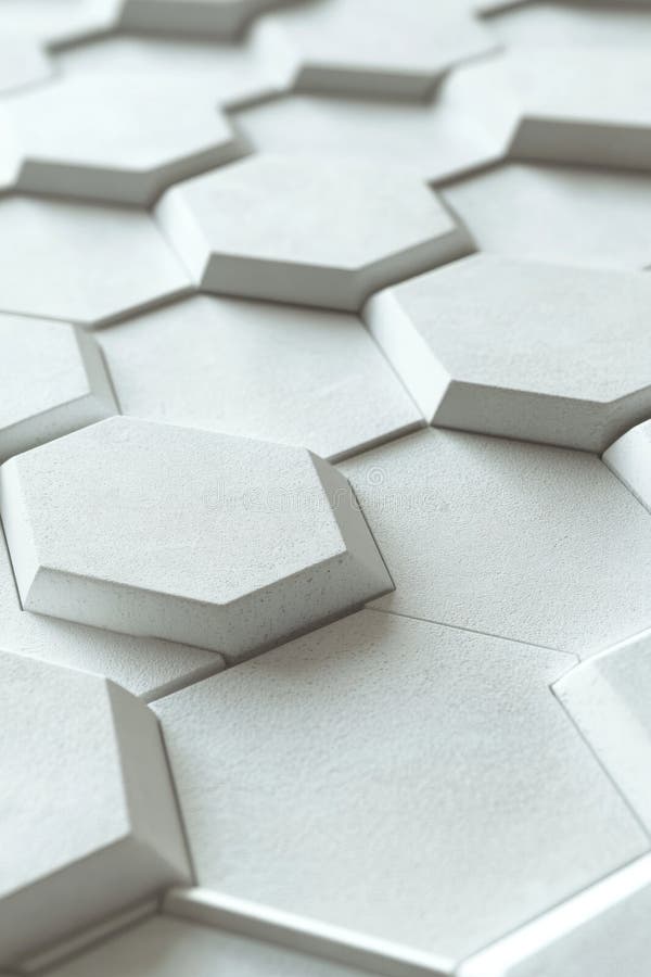 Dynamic Hexagonal Floor Tile Design Stock Illustration - Illustration ...