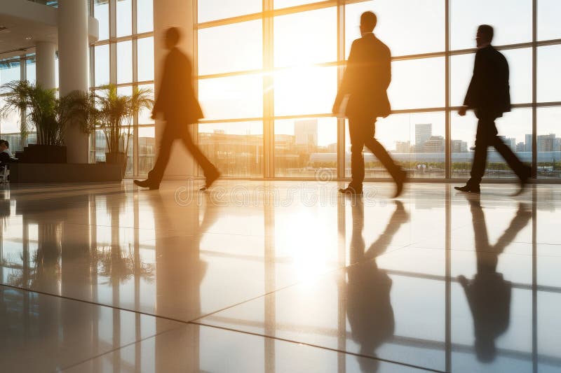 Modern Office Space with Natural Light and Professionals Stock Photo ...