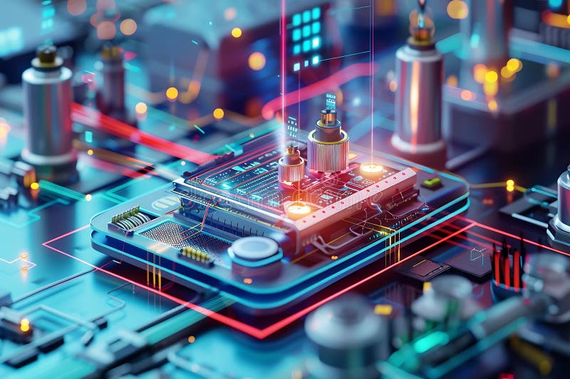 Advanced Radio Station with Cutting-Edge Broadcasting Technology Stock ...