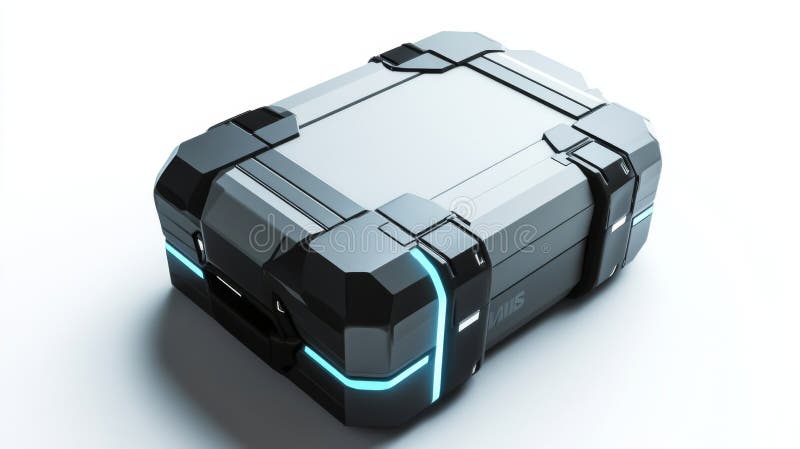 Futuristic Container Glowing Interior Display Technology Stock Photos ...