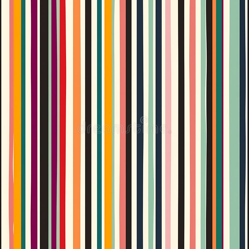 Muted Bold Color Stripes in a Repeating Pattern Stock Illustration ...