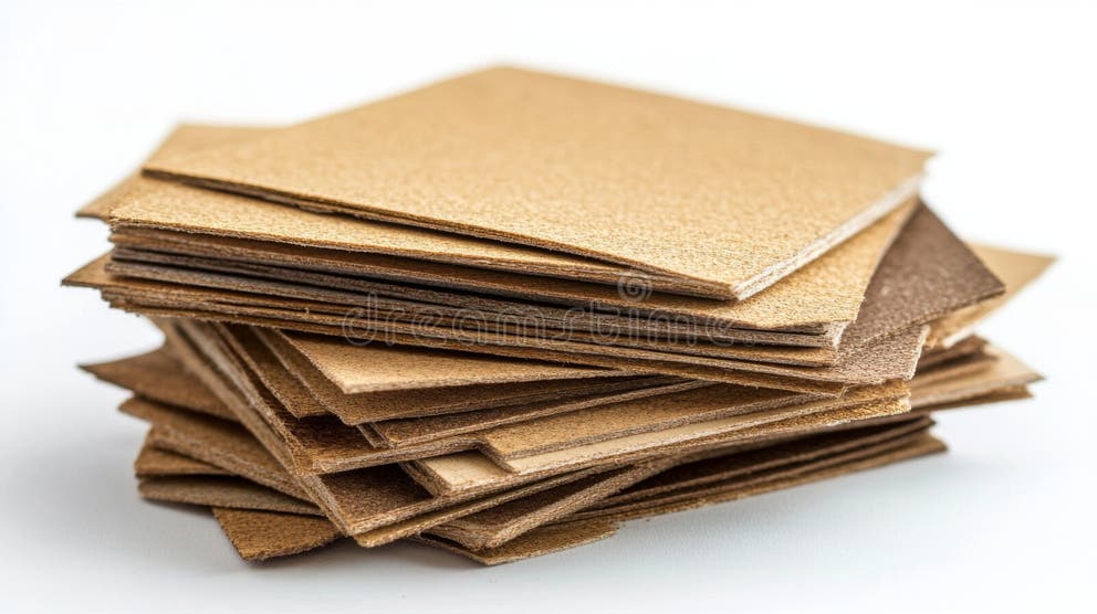 Stack of Textured Brown Sheets Rests Elegantly. Perfect for Crafts and ...