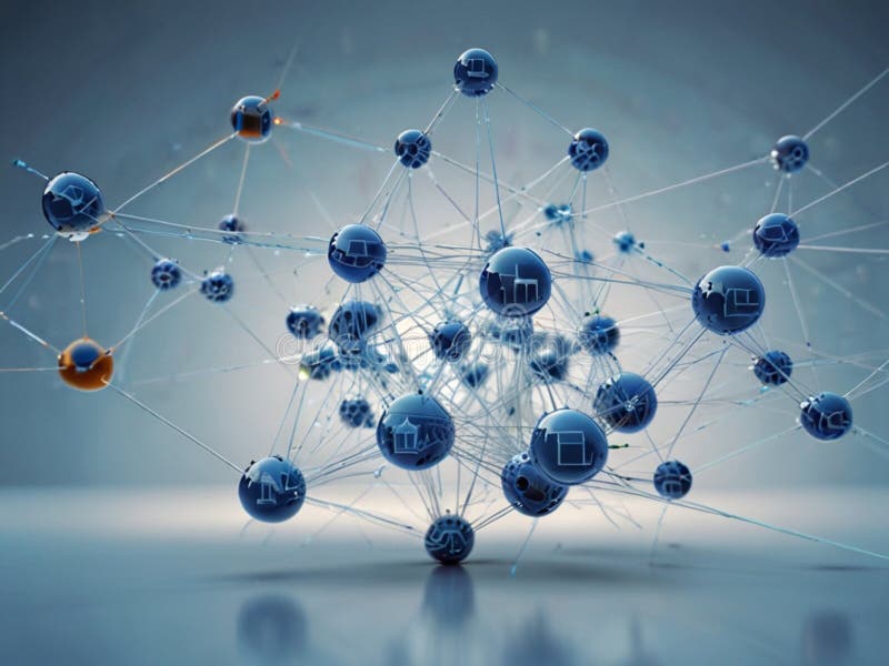 This Image Showcases a Network Visualization with Dynamic Human Figures ...