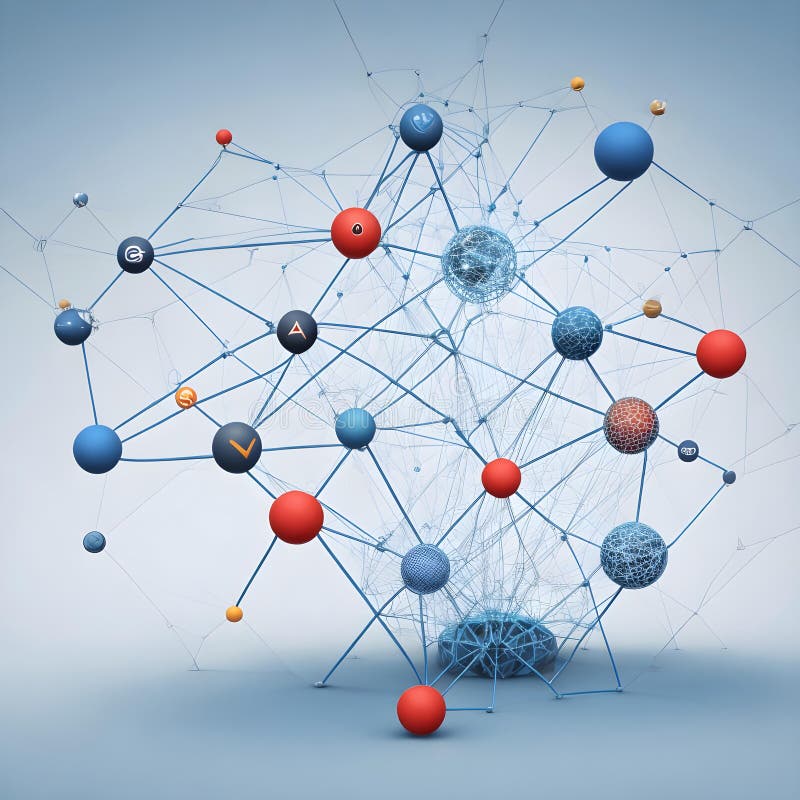 This Image Showcases a Network Visualization with Dynamic Human Figures ...