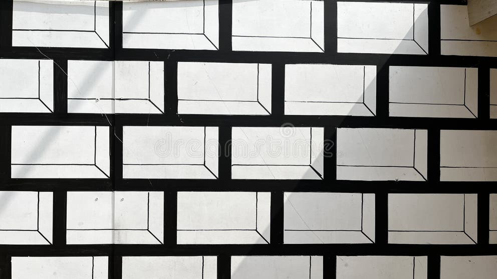This Image Showcases a Pattern of Rectangular Shapes Arranged in a Grid-like Structure. Stock ...