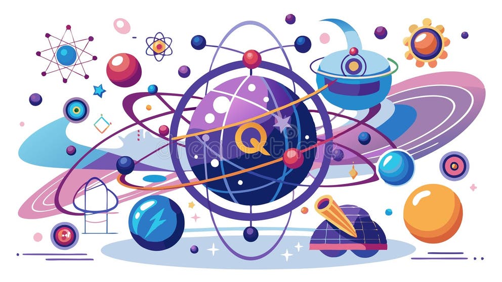 This Image Showcases Quantum Particles, Emphasizing Their Abstract ...