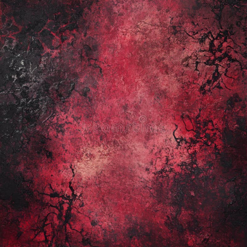 Red and Black Grunge Texture with Cracked Patterns Stock Photo - Image ...