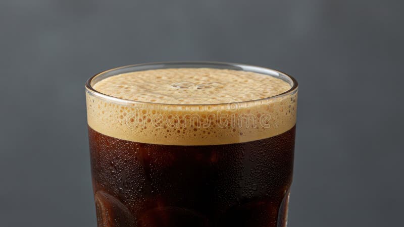 Iced Coffee Close-Up stock illustration. Illustration of beer - 373476825