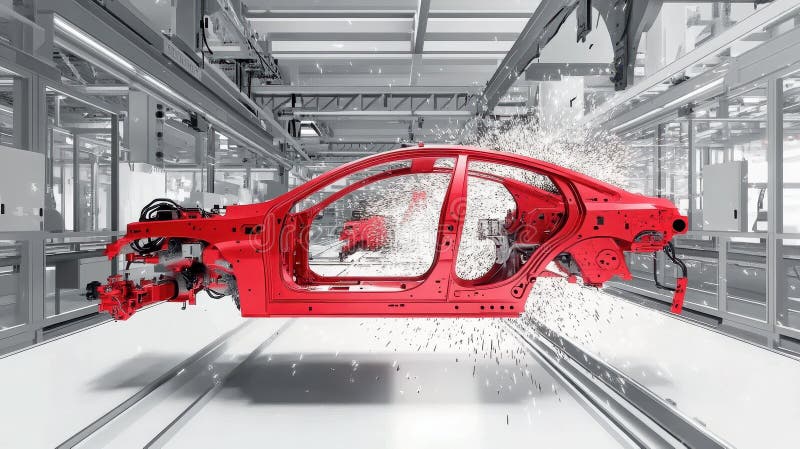 Robotic Welding Arm Performing High Precision Tasks in Factory Setting ...