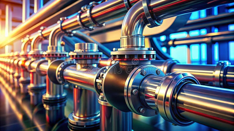 Robust Fuel Piping System at a Modern Gas Station Ensuring Reliable and ...