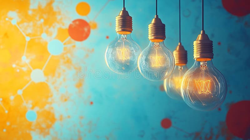 Illuminating Ideas: a Series of Incandescent Light Bulbs and Abstract ...