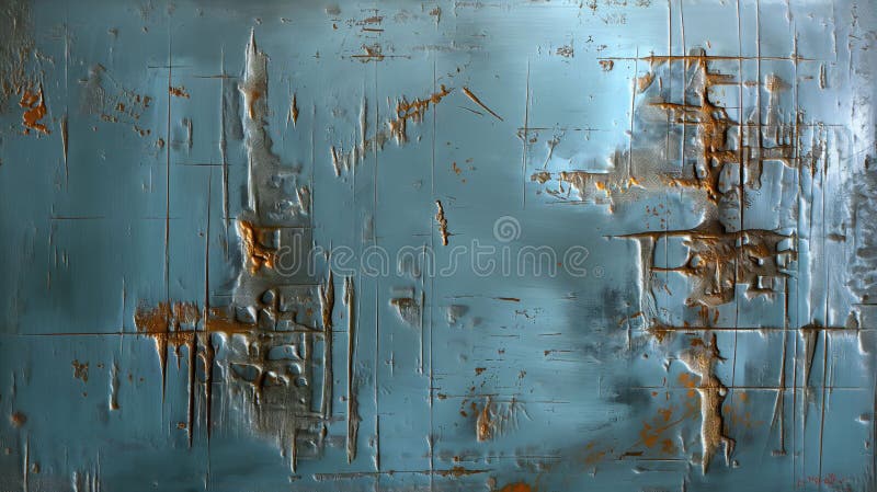 Weathered Blue Texture: an Industrial Canvas of Rust and Wear Stock ...