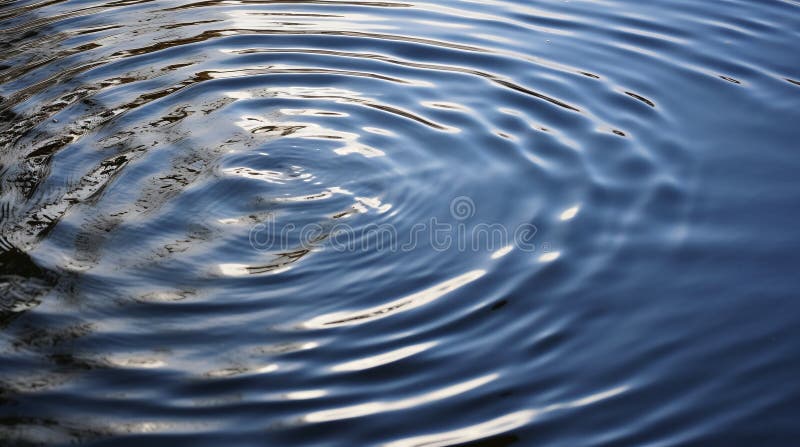 Rippling Water Surface with Reflections in Natural Light for Background ...