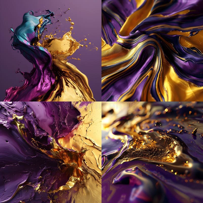 Abstract Liquid Artistry, the Dance of Colors and Textures, Fluid ...