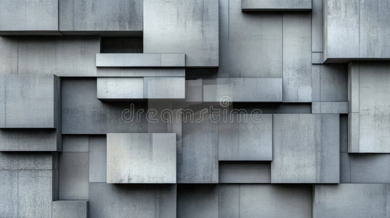 Geometric Concrete Blocks Create a Striking Modern Architectural Facade ...