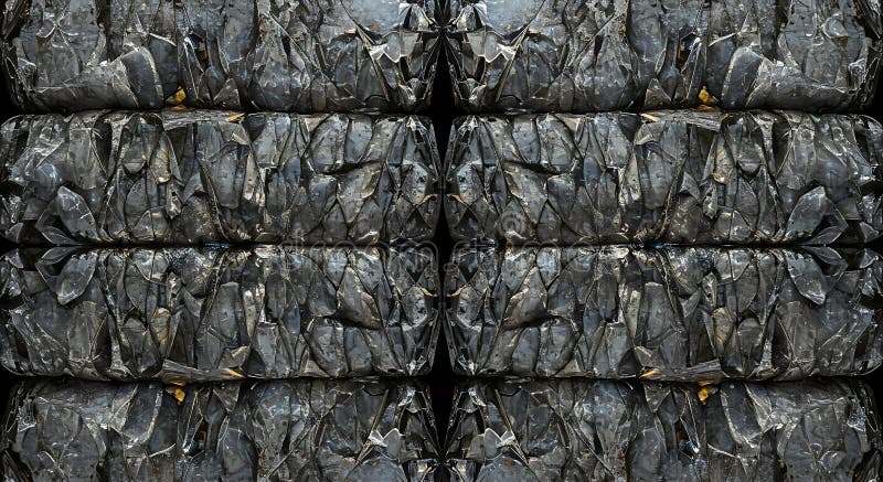 Compacted Glass Recycling stock illustration. Illustration of close ...