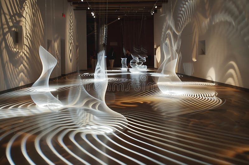 Lightning Hall Showroom Featuring Innovative Lightning Designs Stock ...