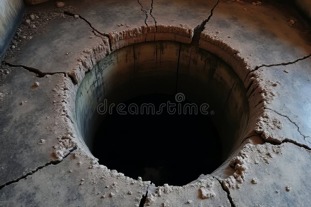 Decaying Circular Concrete Pit a Study in Structural Damage and ...