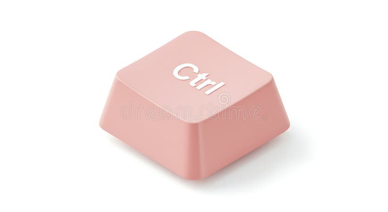 Pink Ctrl Key stock illustration. Illustration of computer - 377119435