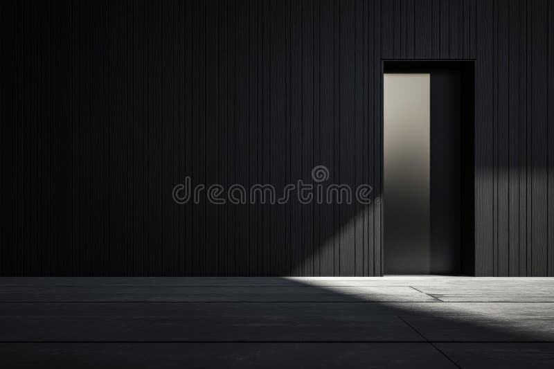 Minimalist Cladding Board on Black Stock Illustration - Illustration of ...