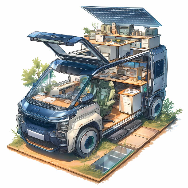 Modern Compact Car for Urban Living Stock Illustration - Illustration ...