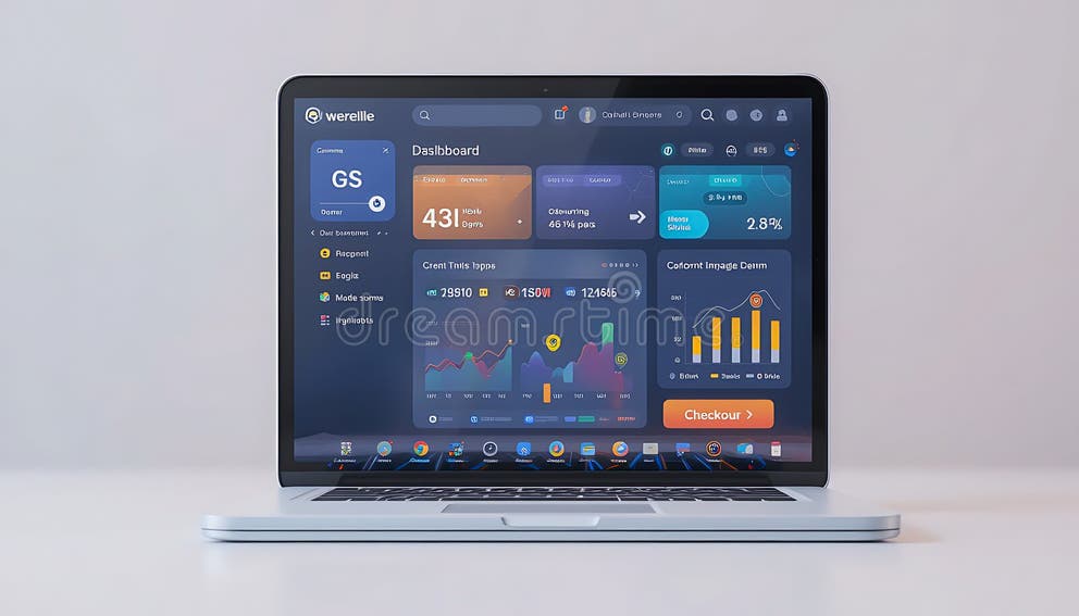 AI-Generated Dashboard Visualization Stock Image - Image of dashboard ...