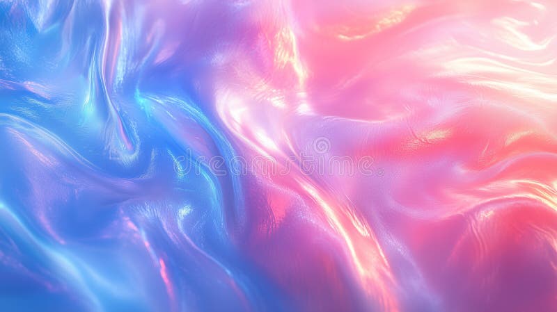Shimmering Blue and Pink Liquid Abstract Texture with Waves and ...