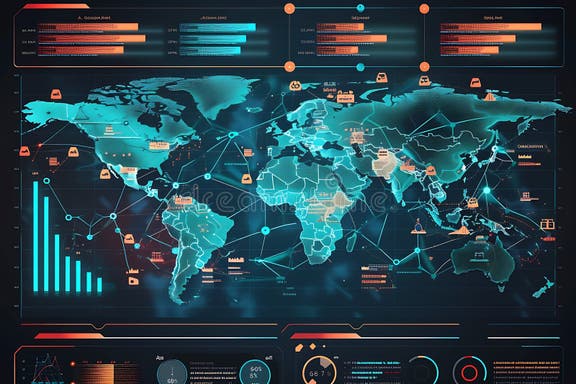 Global Network Data Visualization and Analysis Dashboard Stock ...