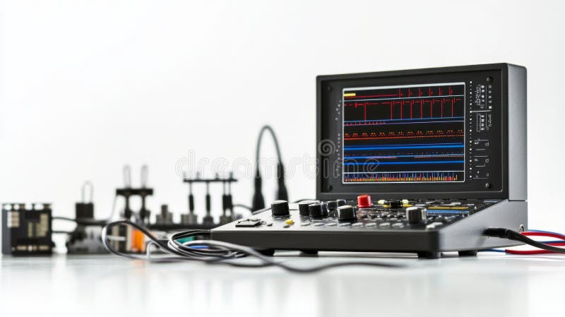 Advanced Electronic Testing Equipment Featuring a Modern Display. this ...
