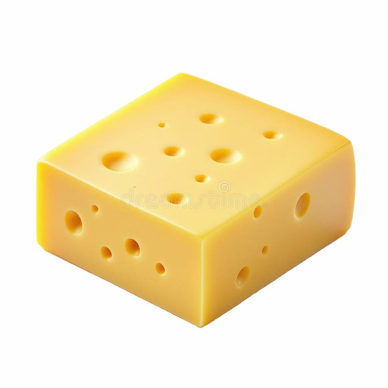 Square Piece of Swiss Cheese with Multiple Holes Showing Transparent ...