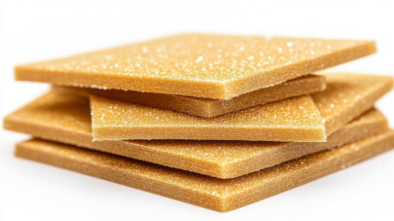 Stacked Golden Graham Crackers Create a Tasty Visual. Ideal for Dessert ...