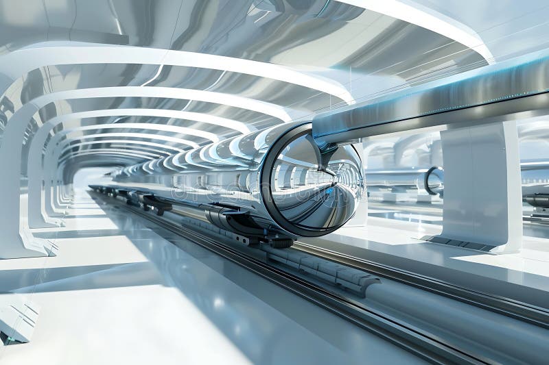 Advanced Cargo Electric Train with Cutting-Edge Technology Stock ...