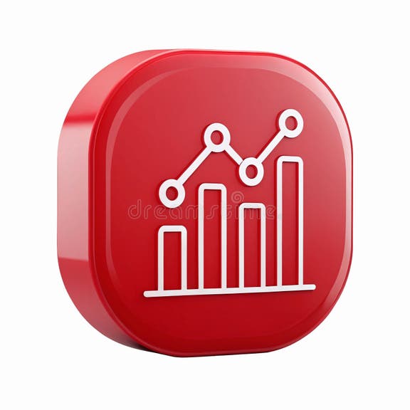 Red Graph with Trend Lines Symbolizing Data Analysis Performance ...