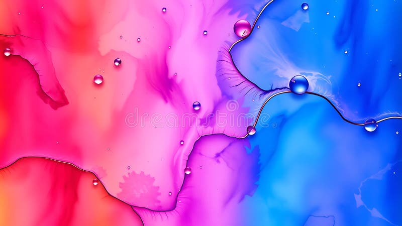 Abstract Colorful Fluid Art Background with Vibrant Pink, Purple, and ...